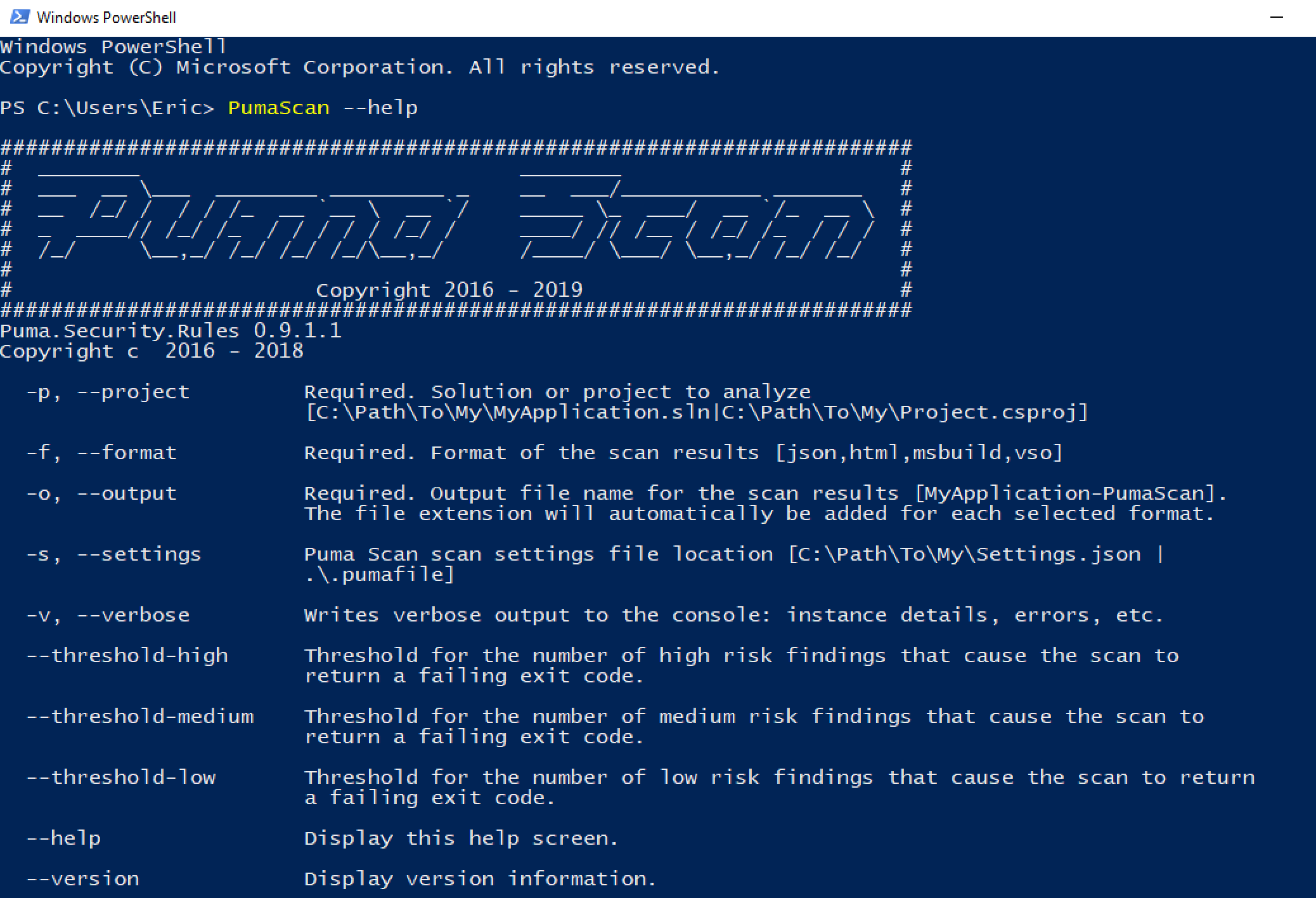 Puma Scan | User Guide